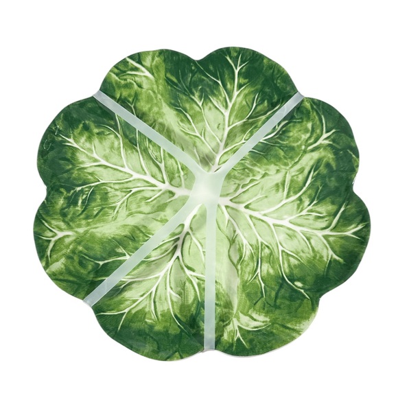 Dining | New Cabbage Leaf Themed Melamine Plate Set4 | Poshmark